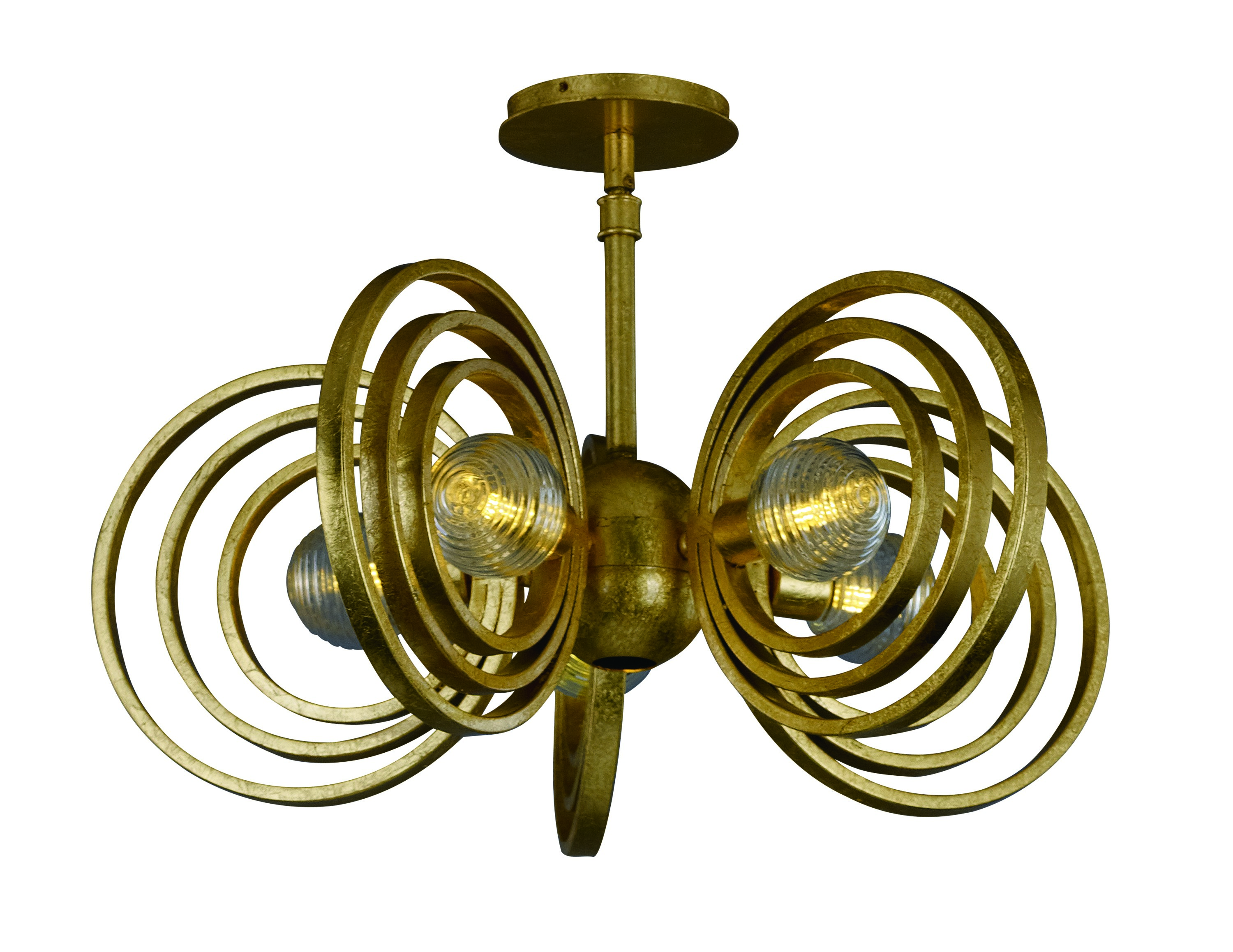 Studio M Frequency Semi Flush Ceiling Light | Lightopia