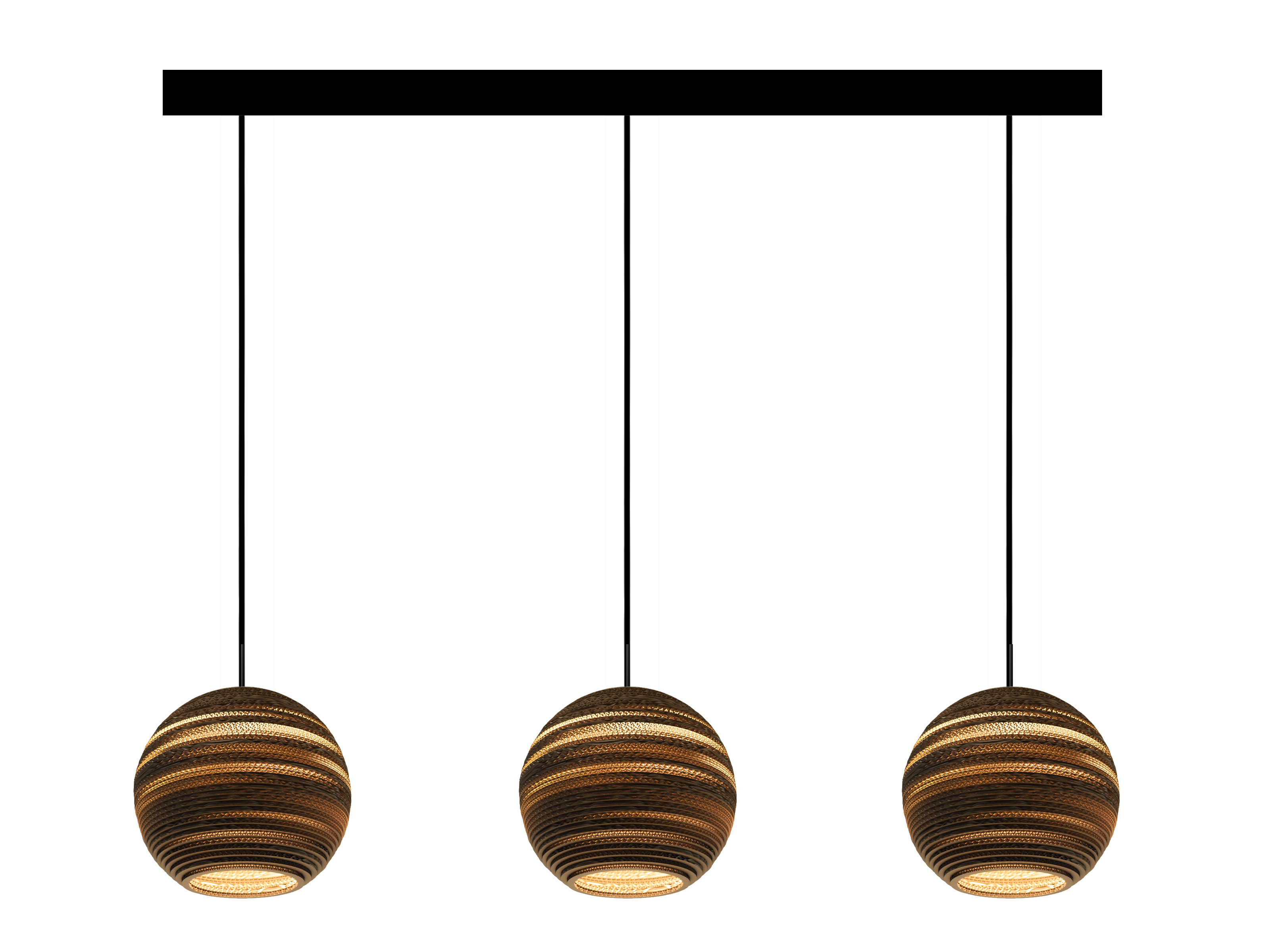 Graypants Scraplights Cluster Linear Moon Multi Light Pendant | Lightopia