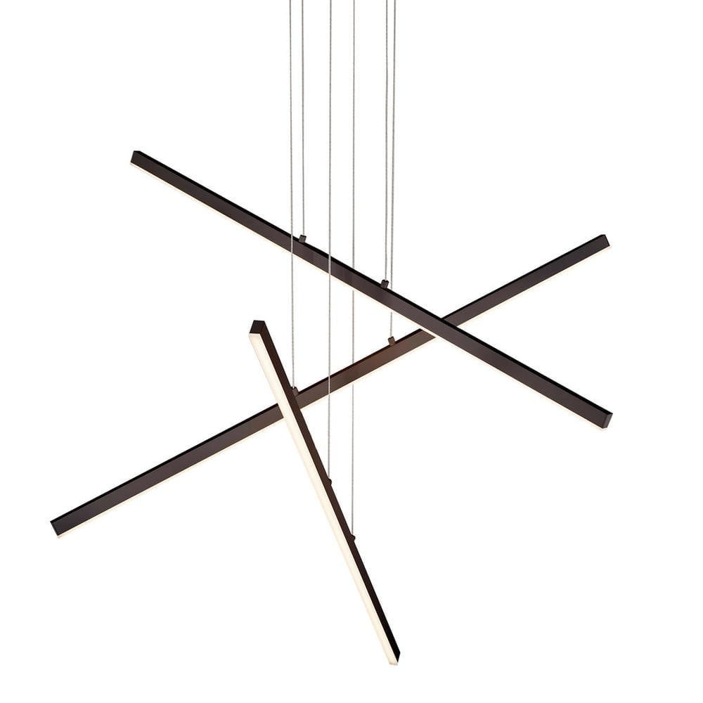 Kuzco Lighting Vega 3-Light Pendant Brushed Nickel OPEN BOX | Lightopia