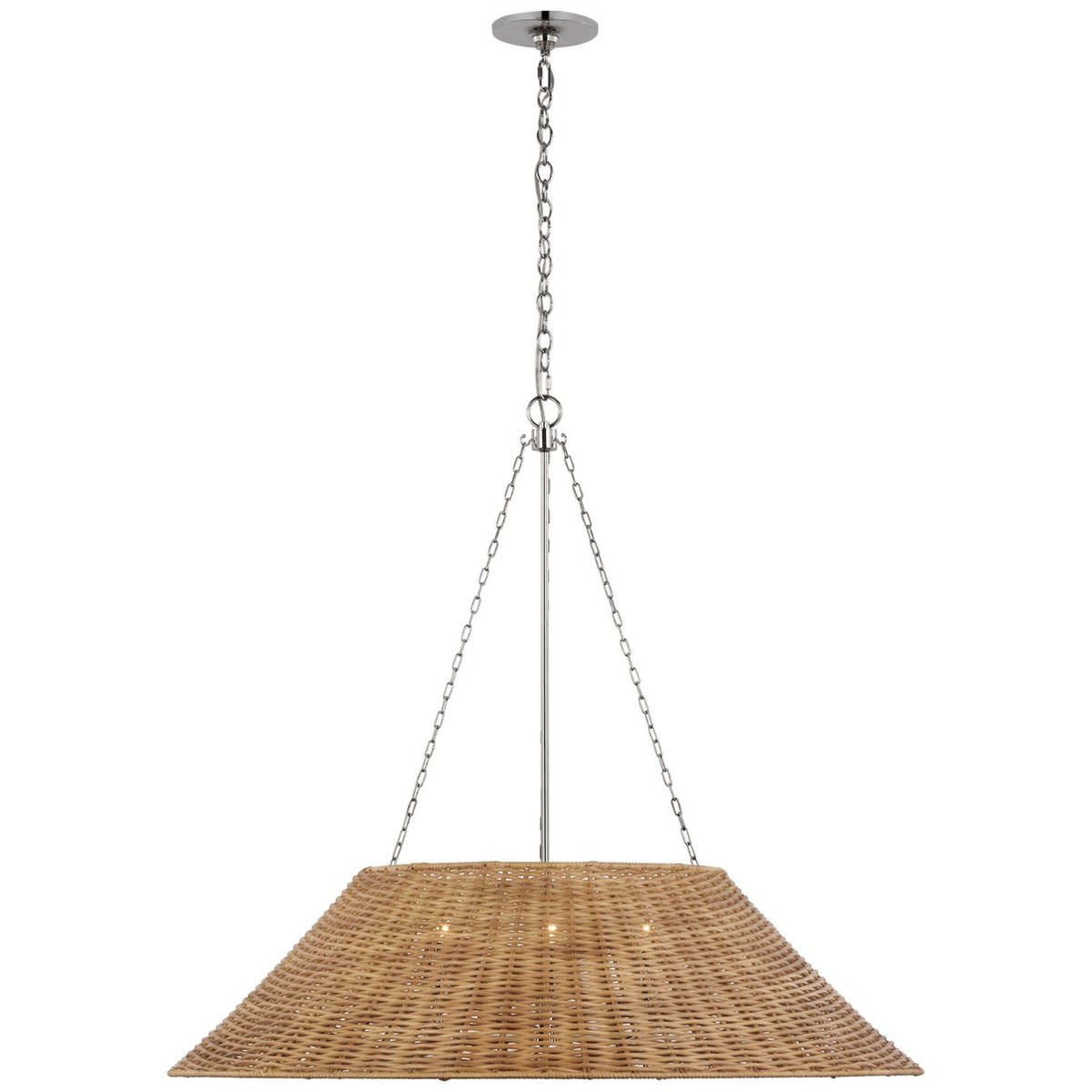 Visual Comfort Signature Corinne Woven Chandelier Soft Brass OPEN BOX ...